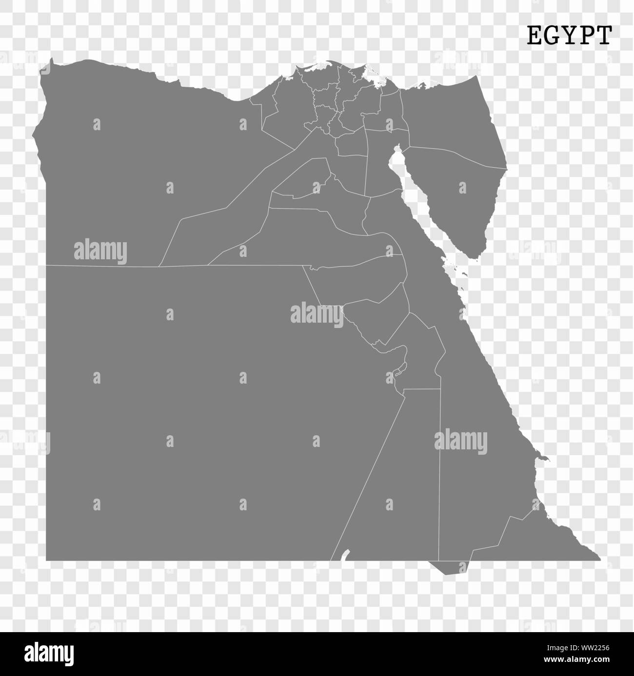Map of egypt Stock Vector Images - Alamy
