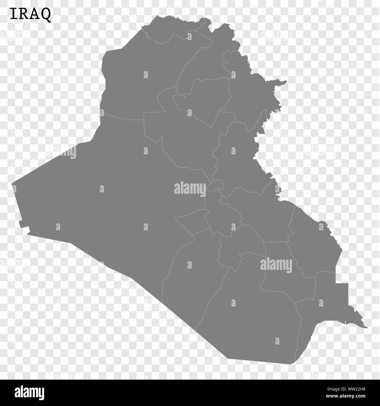 Map of iraq Black and White Stock Photos & Images - Alamy