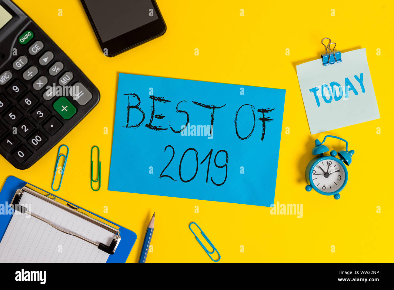 Writing note showing Best Of 2019. Business concept for great and ...