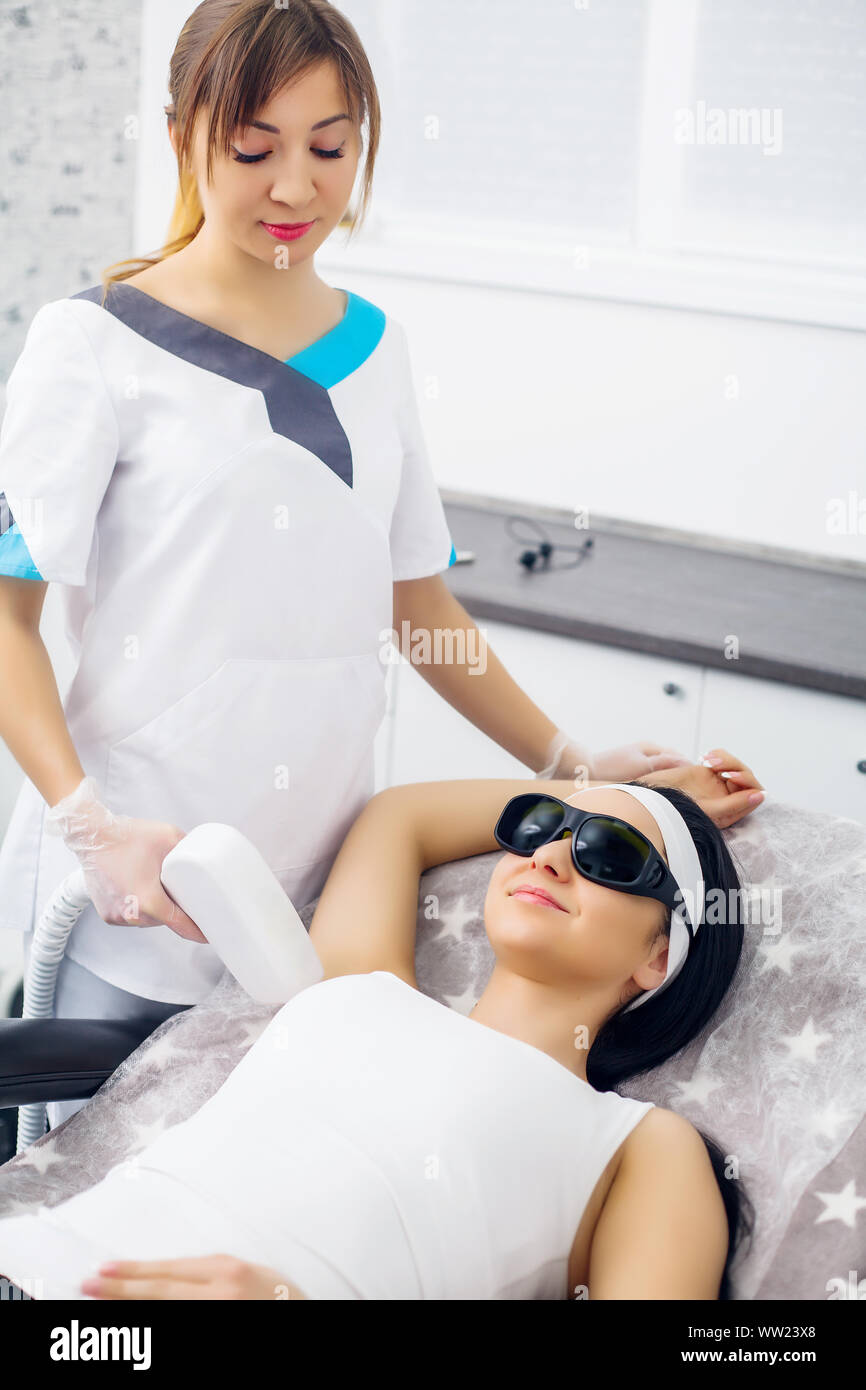 Body Care. Laser Hair Removal. Epilation Treatment. Smooth Skin Stock ...