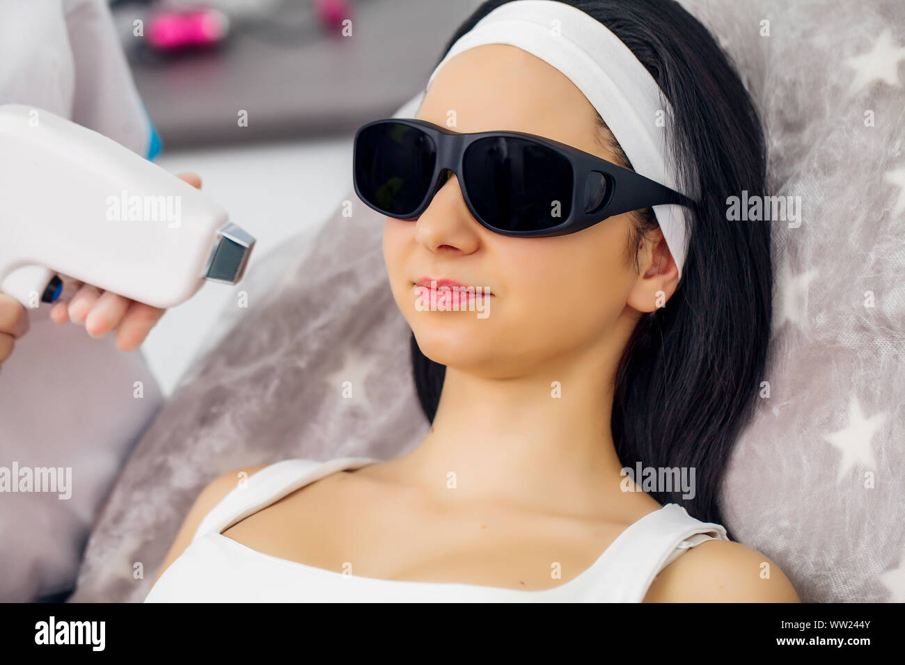Body Care. Laser Hair Removal. Epilation Treatment. Smooth Skin Stock ...