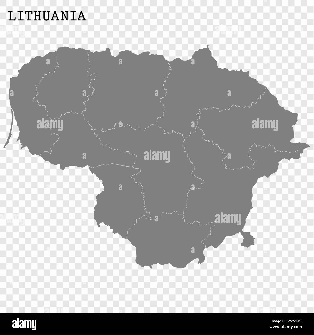 Flag map lithuania Black and White Stock Photos & Images - Alamy