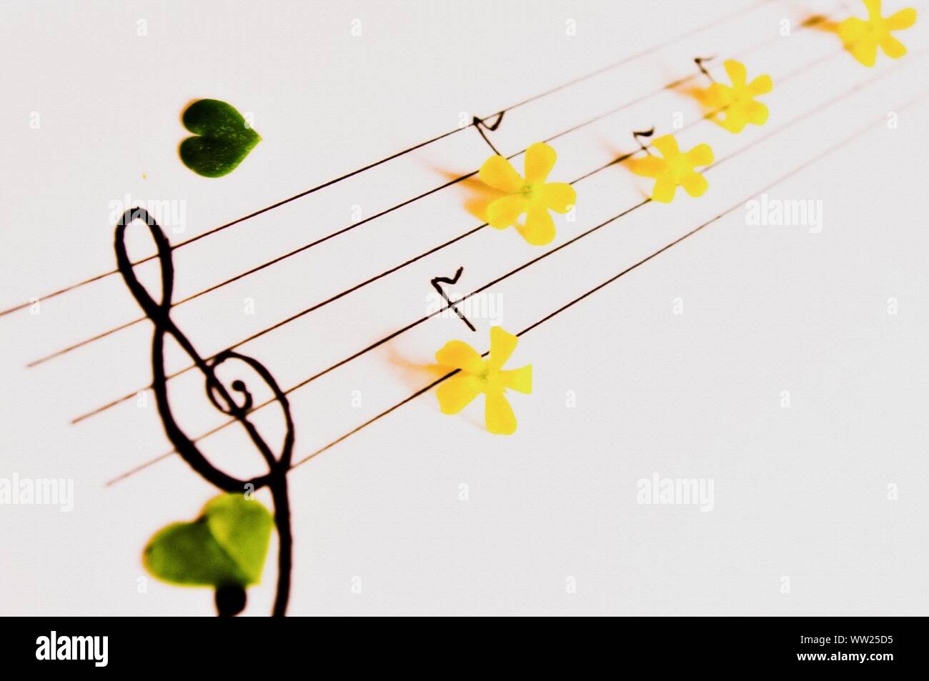 Note with flowers hi-res stock photography and images - Alamy