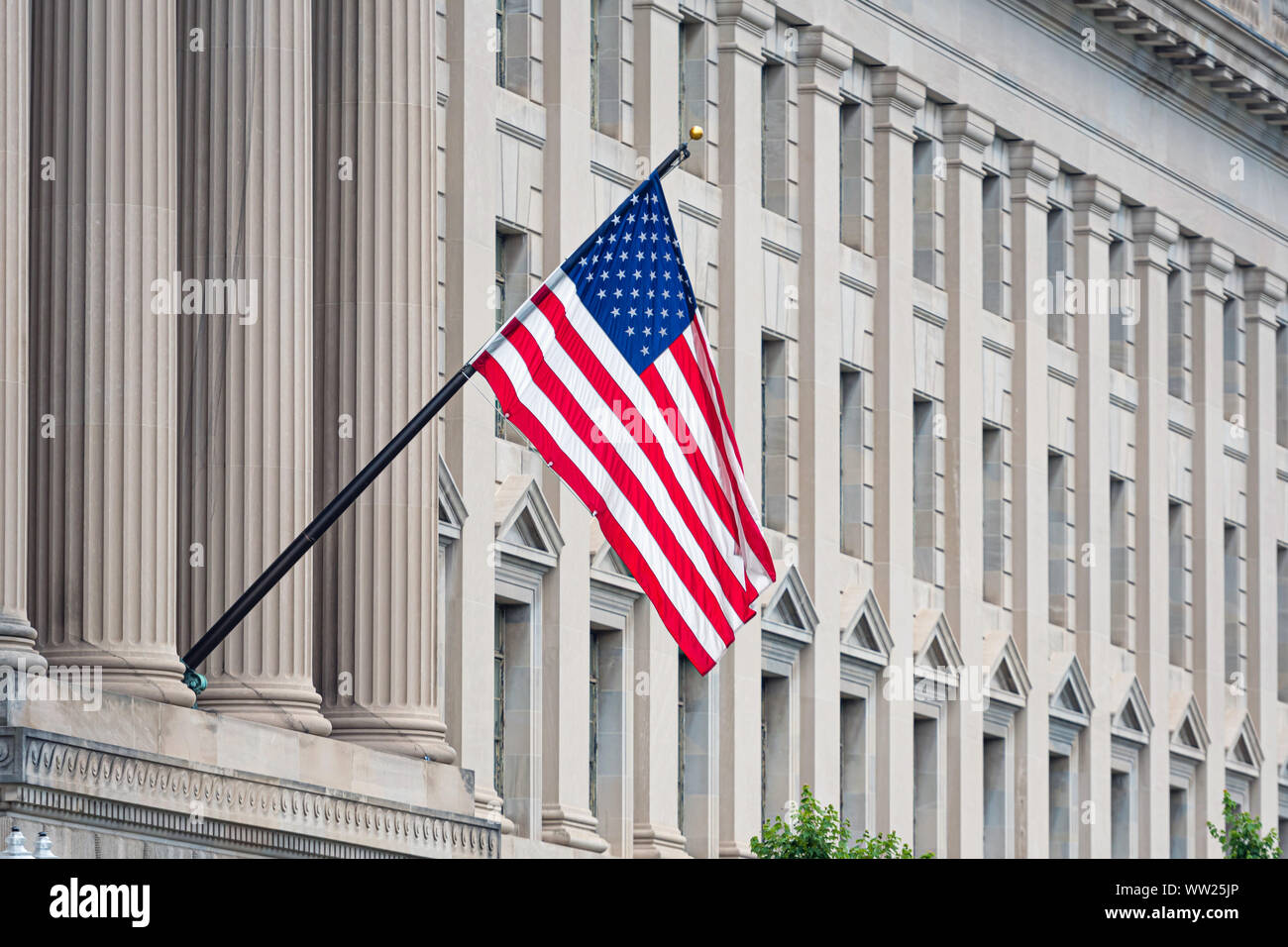 American flag flying on building hi-res stock photography and images ...