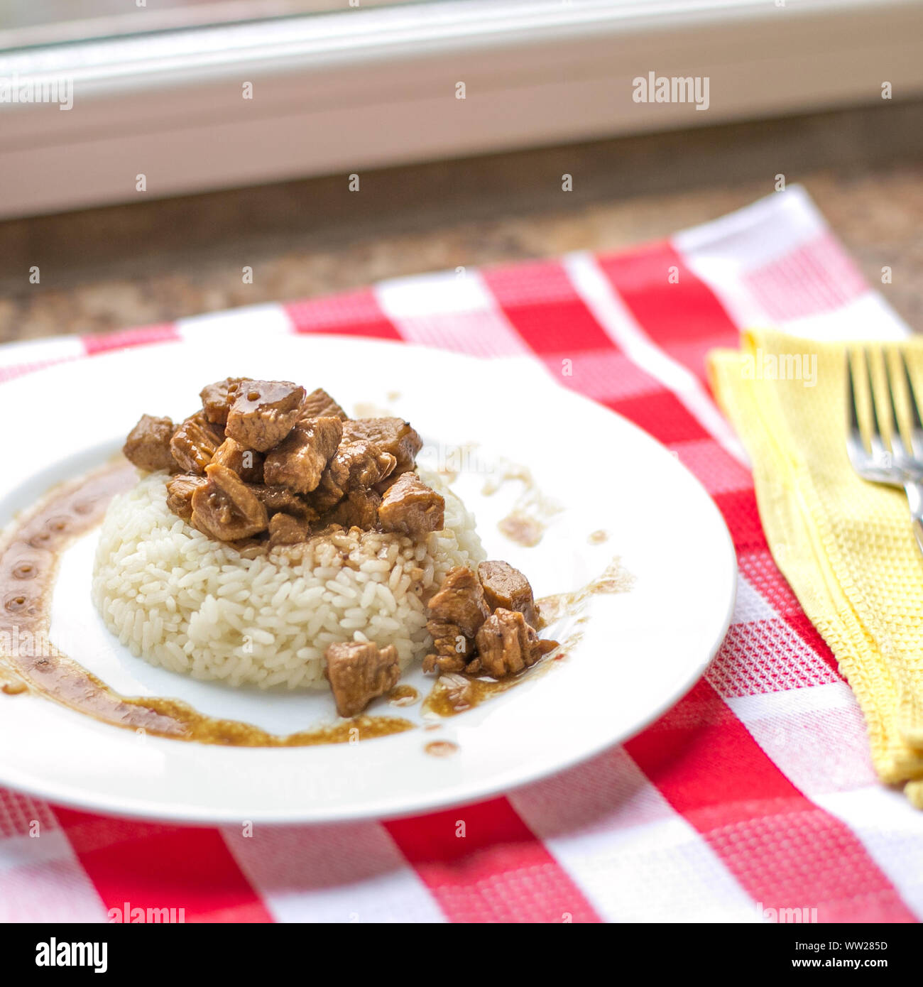 Curry rice food plate hi-res stock photography and images - Alamy