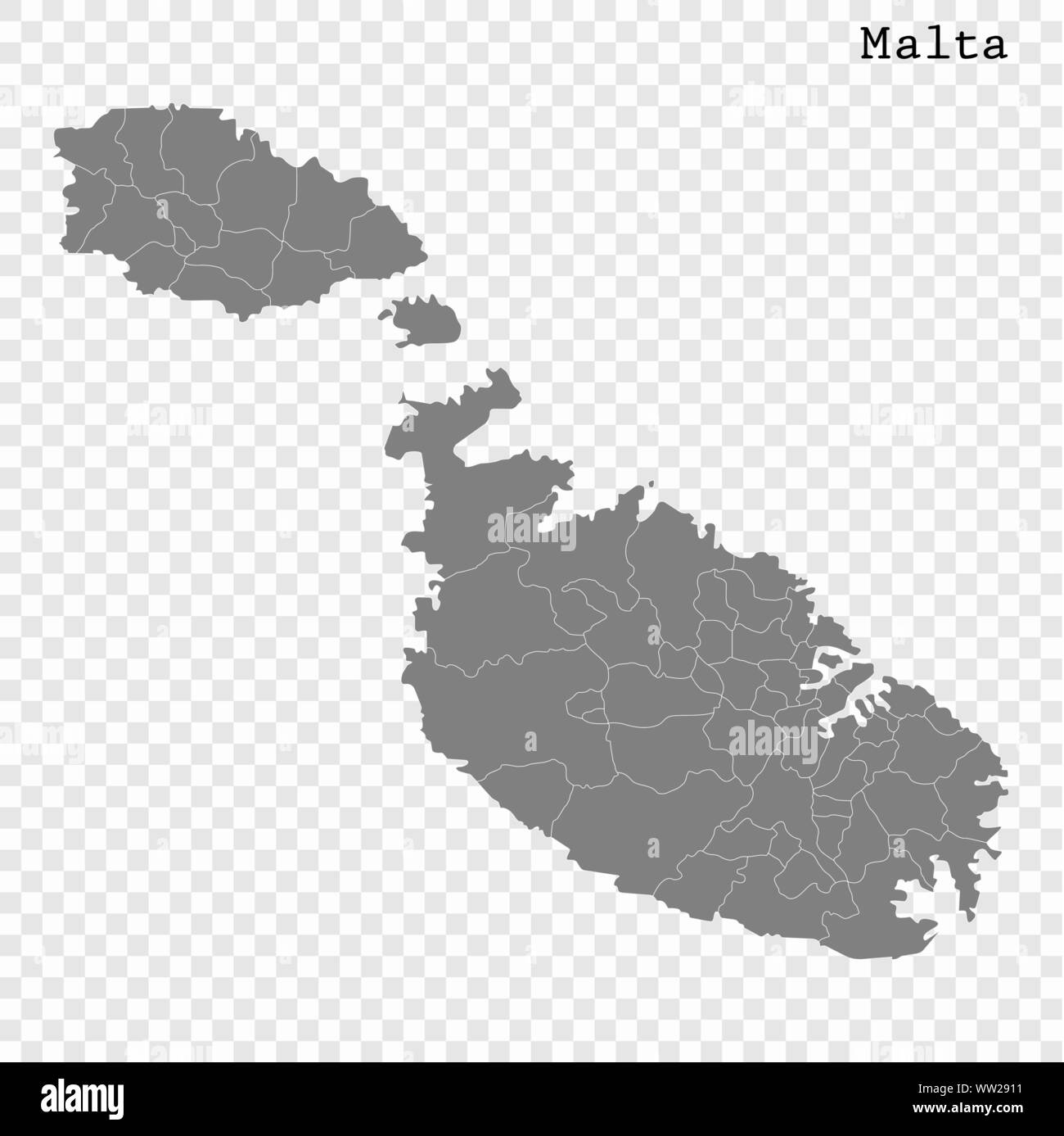 Old malta map Stock Vector Images - Alamy