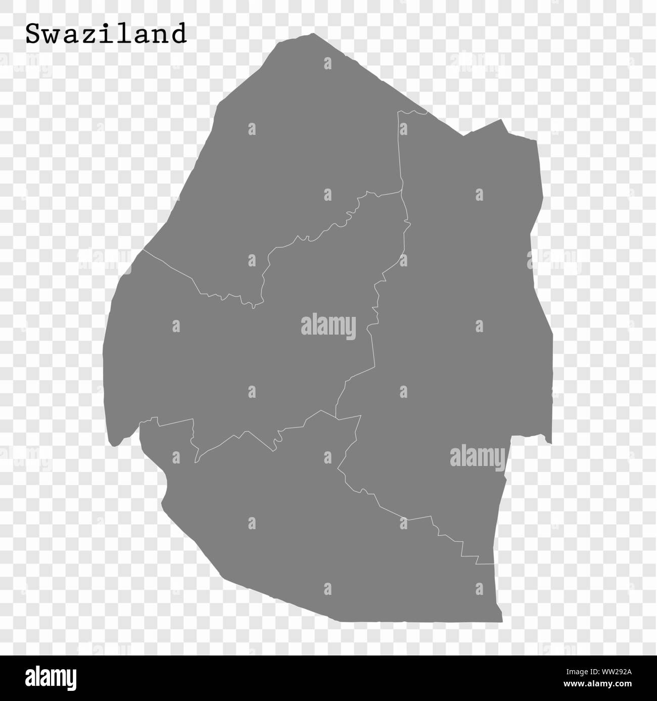 Map of swaziland hi-res stock photography and images - Alamy