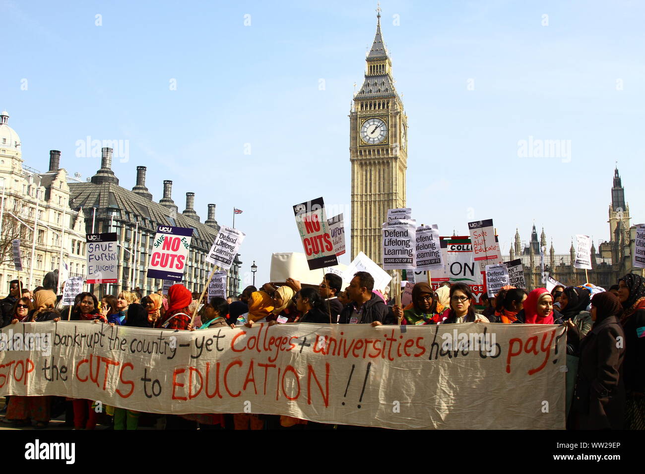 Stop the cuts hi-res stock photography and images - Alamy