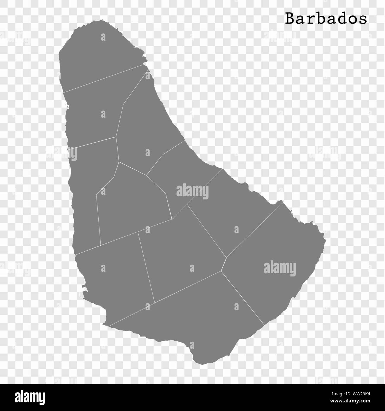 Map of barbados hi-res stock photography and images - Alamy