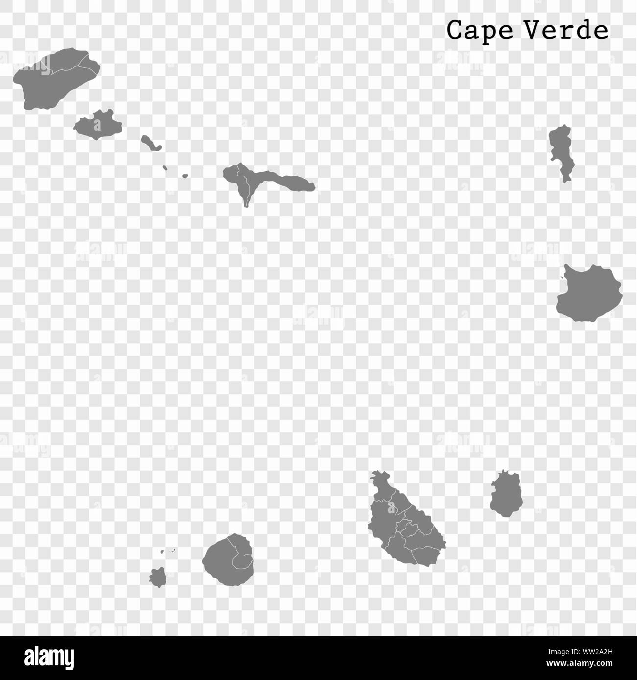 Map of cape verde hi-res stock photography and images - Alamy