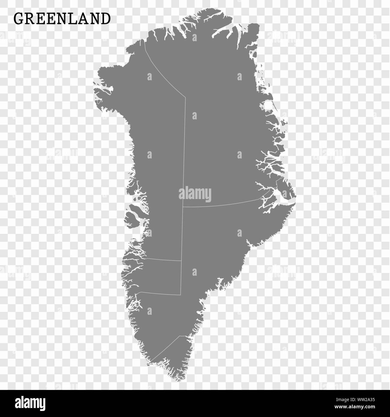 Greenland map vector Black and White Stock Photos & Images - Alamy