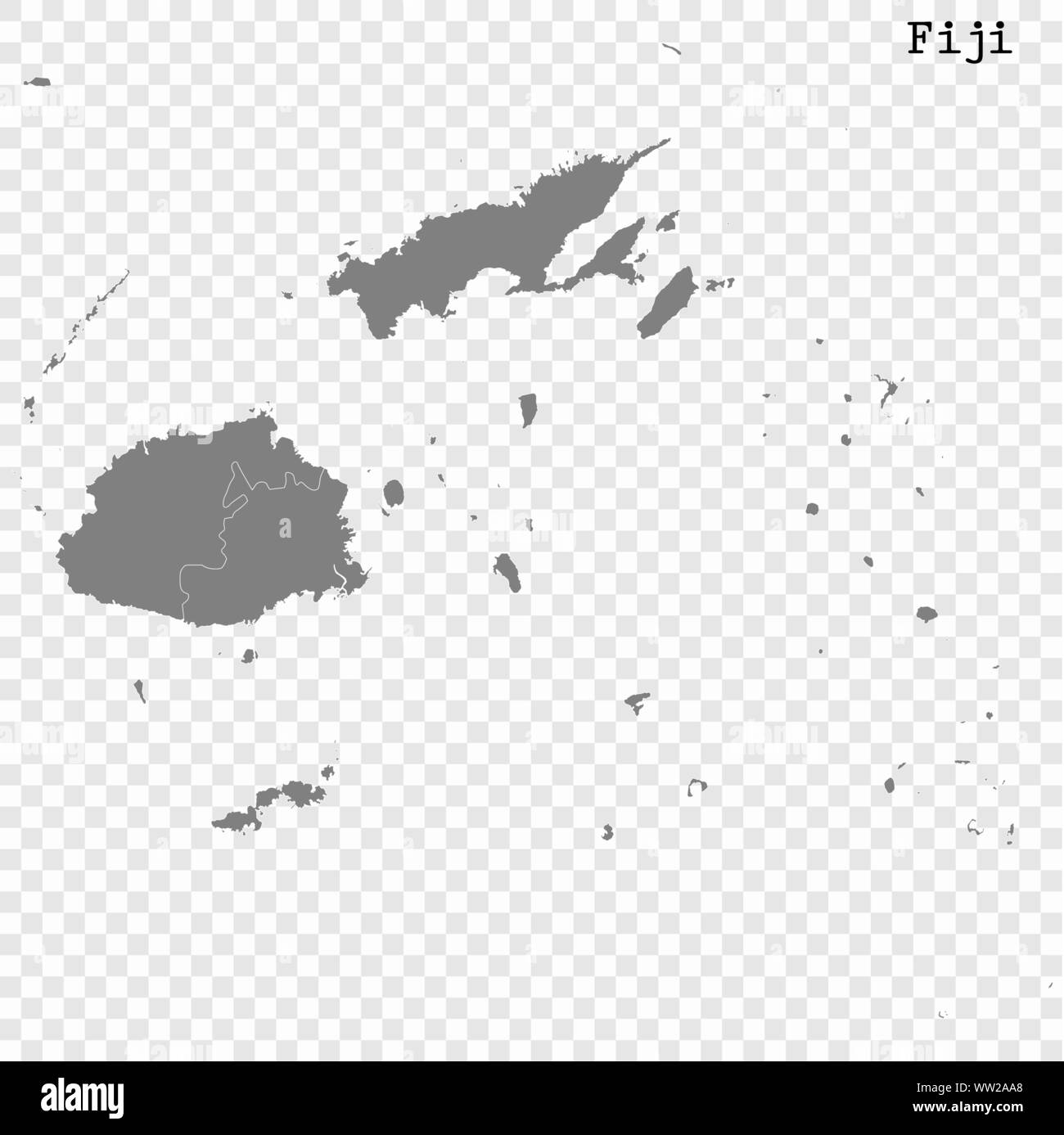 Fiji map Black and White Stock Photos & Images - Alamy