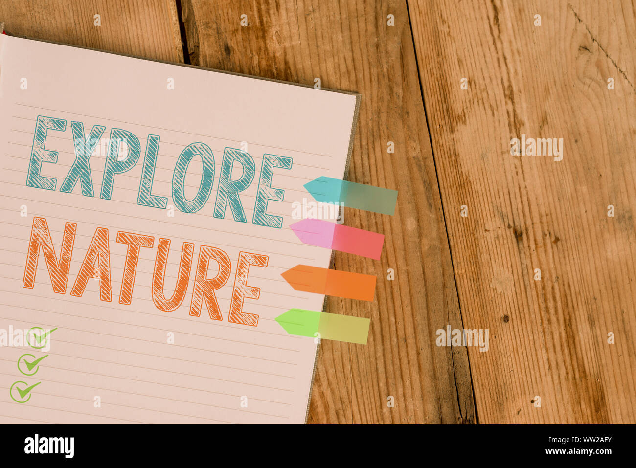 Handwriting text writing Explore Nature. Conceptual photo Reserve ...
