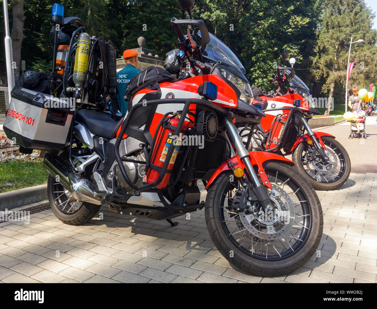Fire department motorcycle hi-res stock photography and images - Alamy