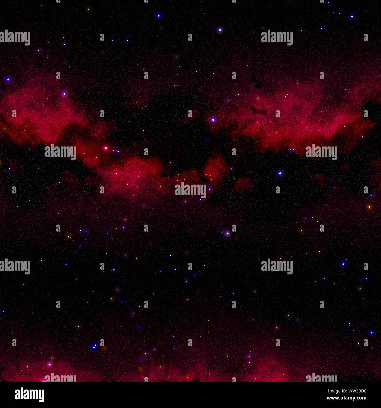 Deep space abstract background with colorful nebula and stars Stock ...