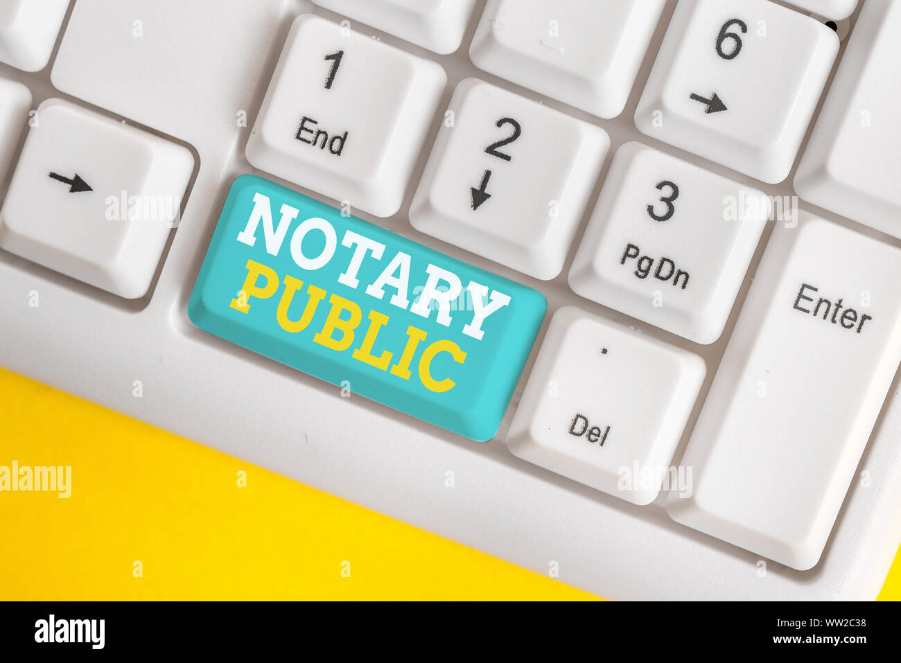 Writing note showing Notary Public. Business concept for Legality ...