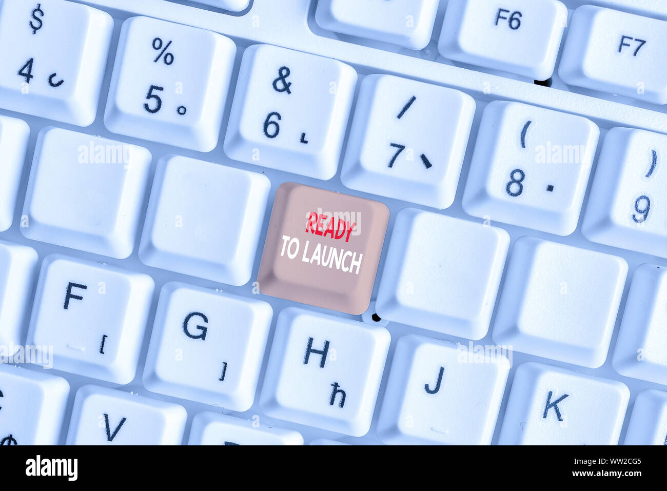 Writing note showing Ready To Launch. Business concept for an event to ...