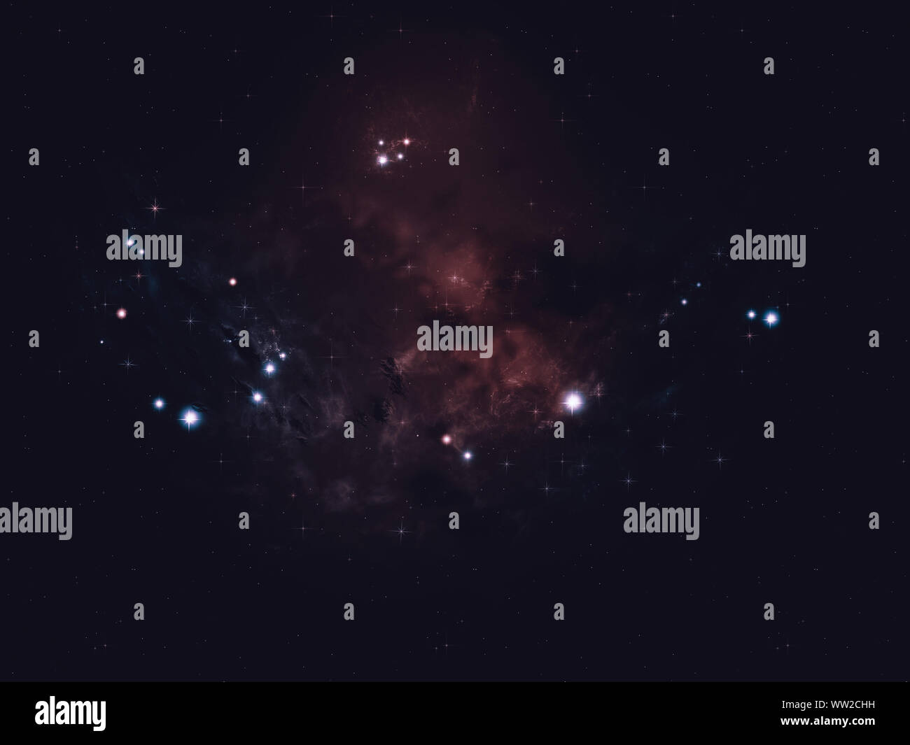 Colorful rich star forming nebula in open space background Stock Photo ...