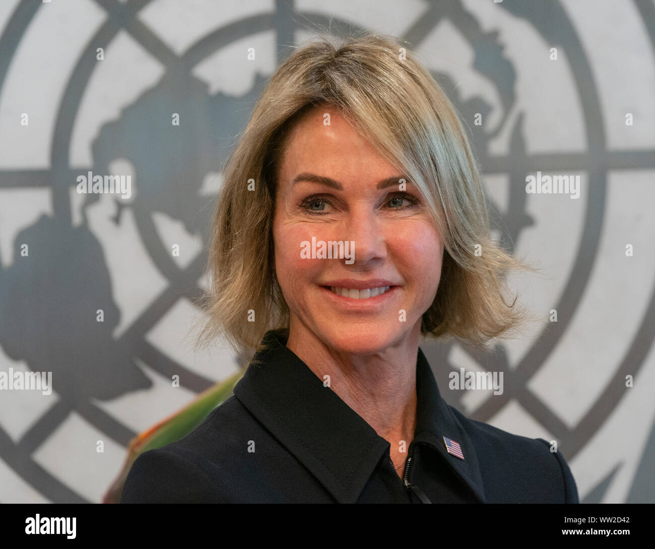 New York, Y - September 12, 2019: US Ambassador Kelly Craft presents ...