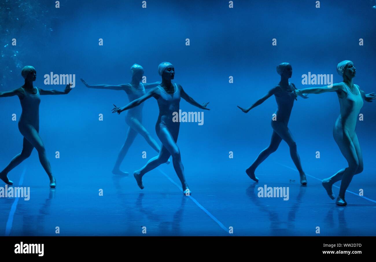 Hamburg, Sept. 6, 2019: Dancers of the world-famous Hamburg Ballet at a ...