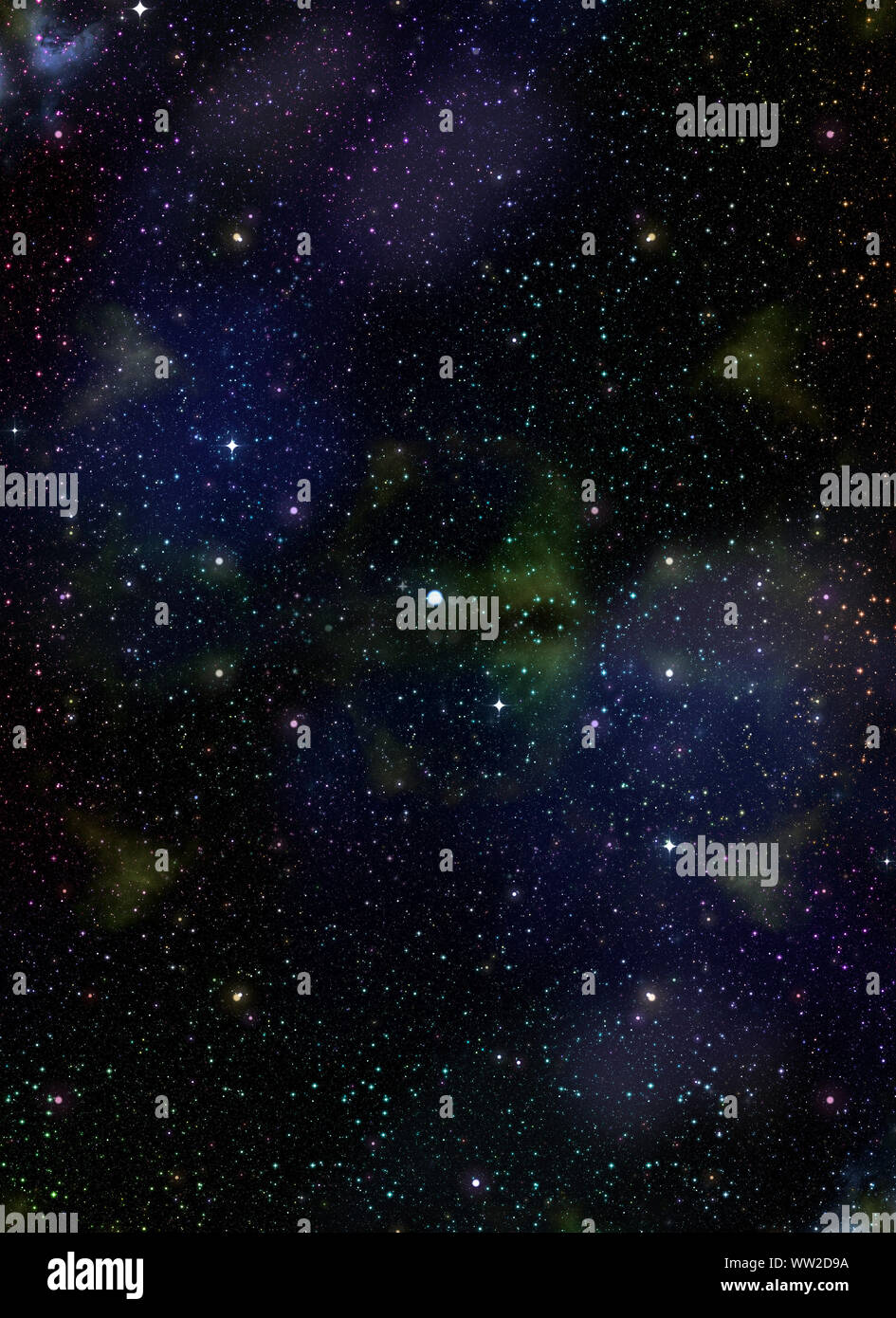 Fantasy outer space themed background with colorful stars and galaxy ...