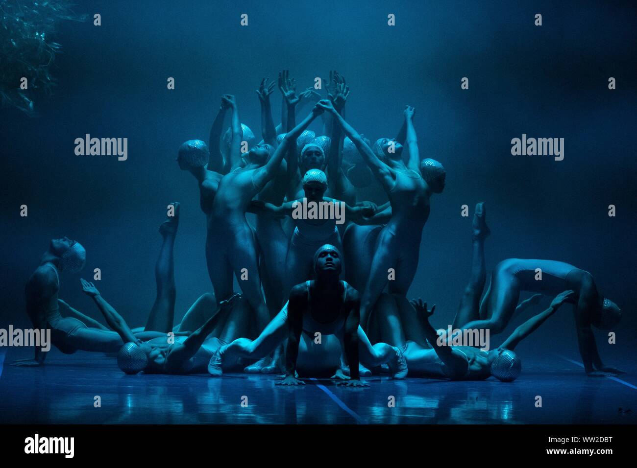 Hamburg, Sept. 6, 2019: Dancers of the world-famous Hamburg Ballet at a ...