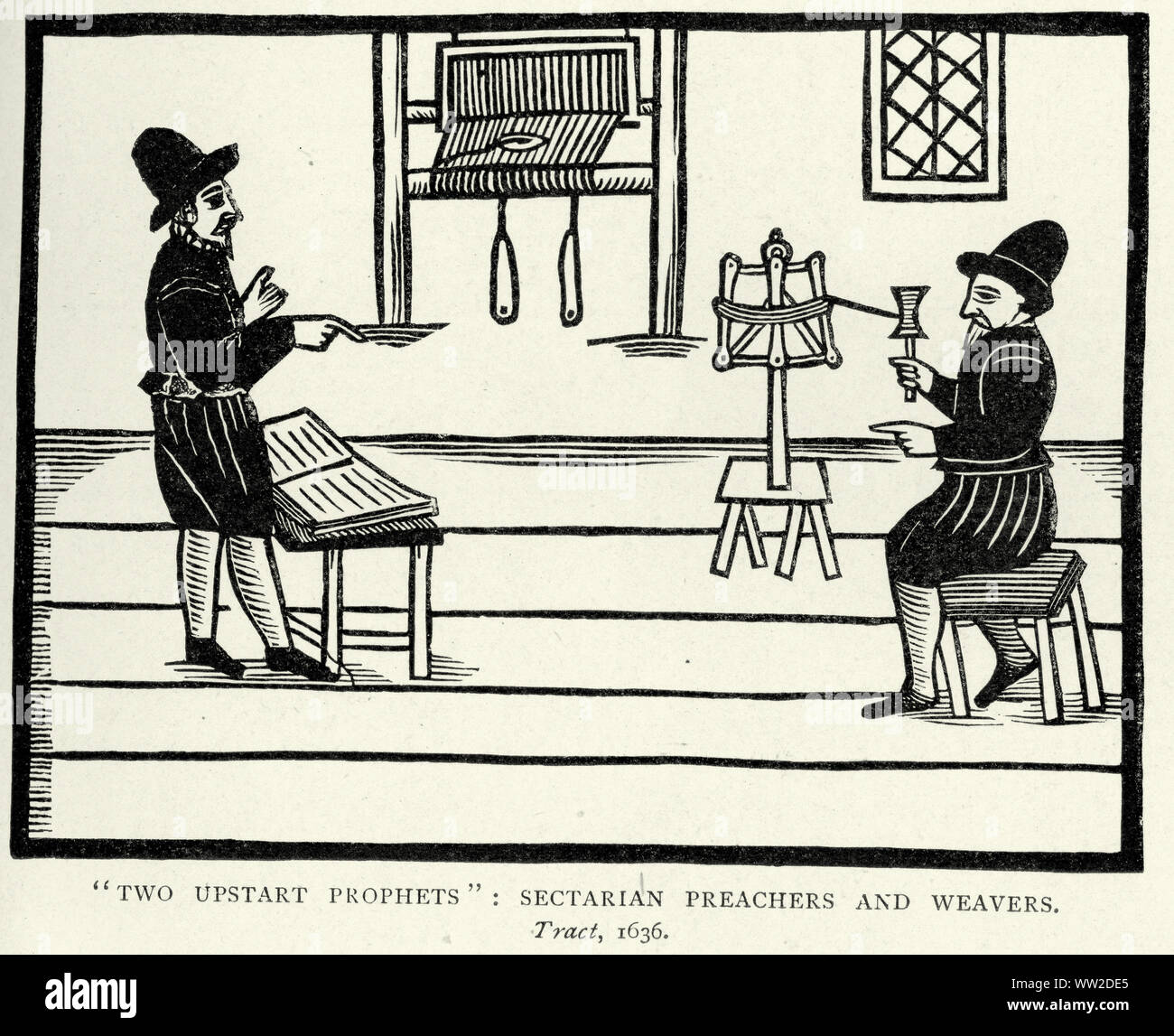 Two upstart prophets, Sectarian preachers and weavers, Tract, 1636 ...