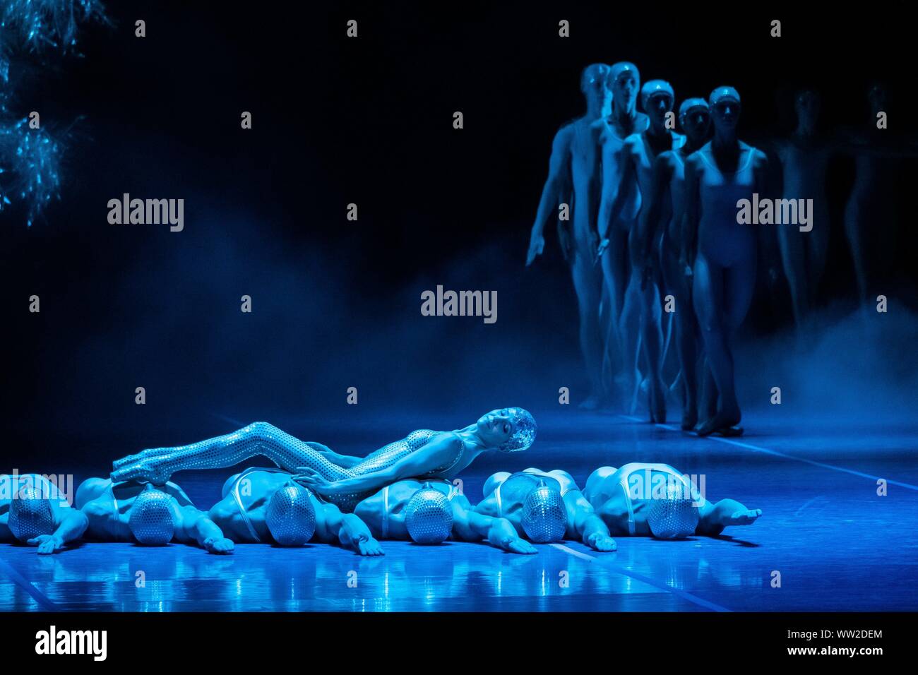 Hamburg, Sept. 6, 2019: Dancers of the world-famous Hamburg Ballet at a ...