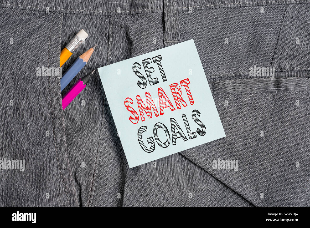 Handwriting text Set Smart Goals. Conceptual photo giving criteria to ...