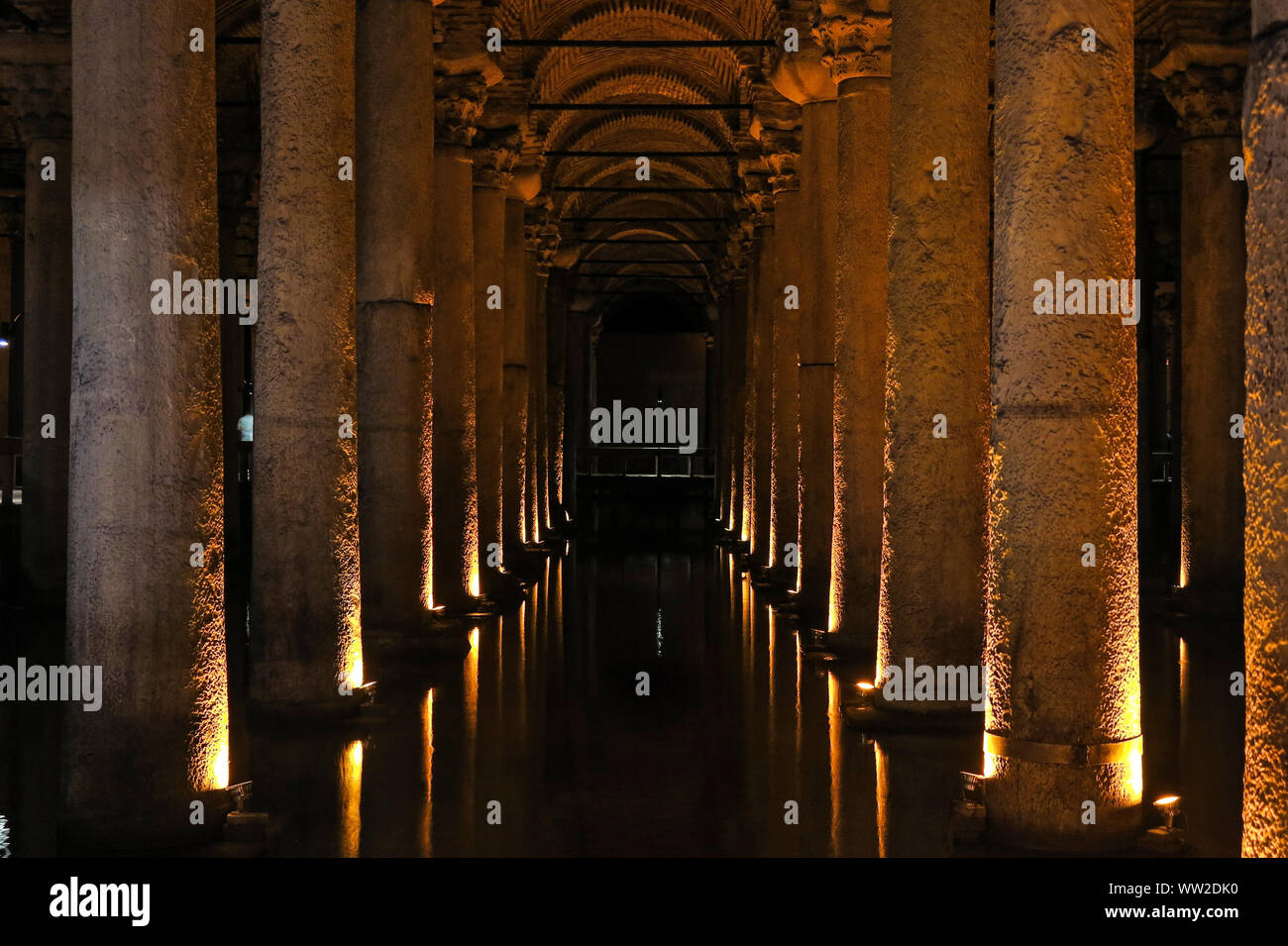 The Basilica Cistern - underground water reservoir build by Emperor ...