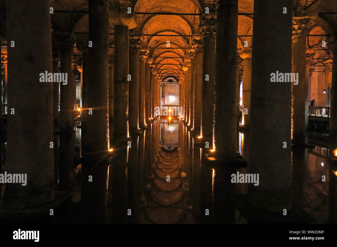 The Basilica Cistern - underground water reservoir build by Emperor ...