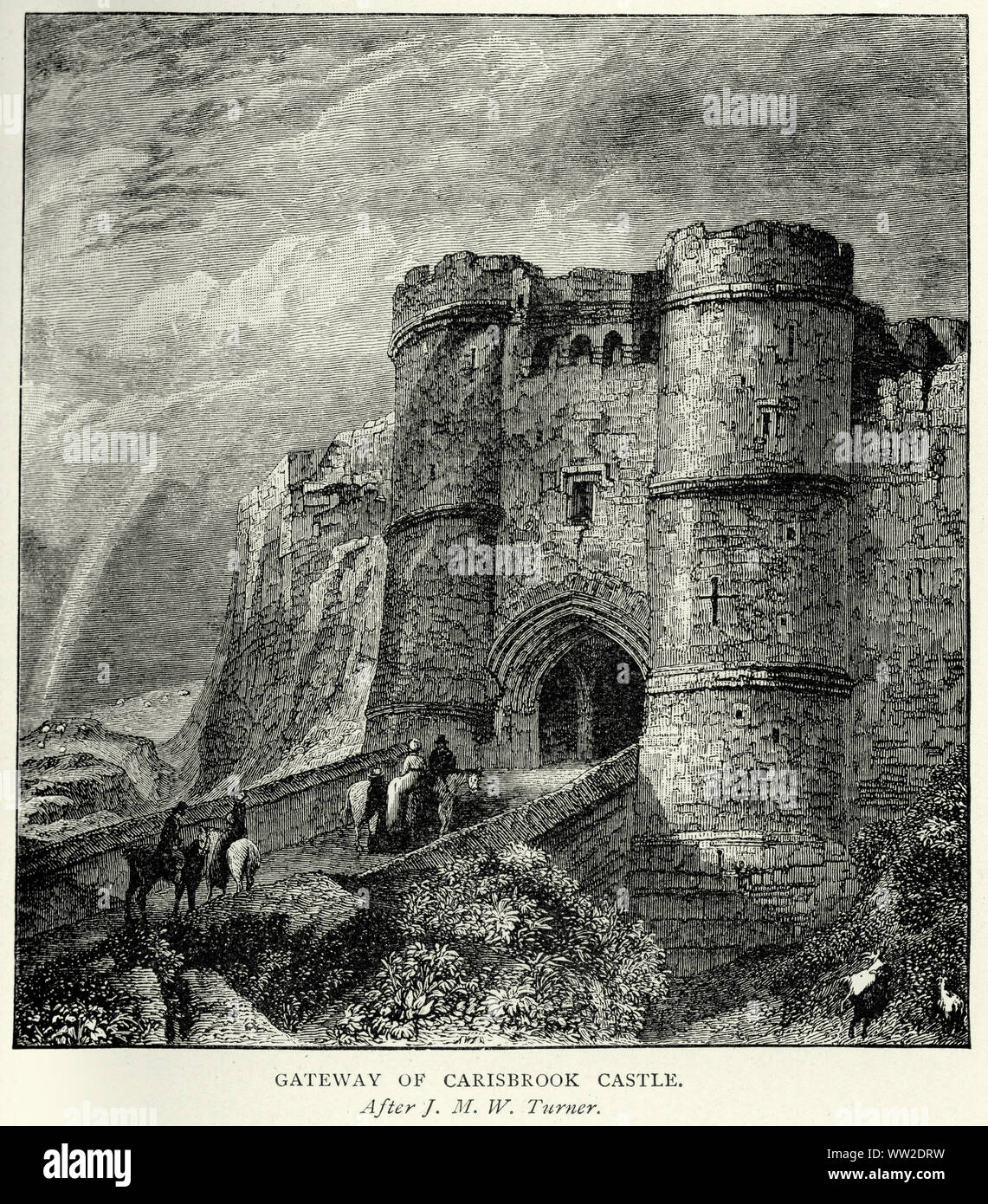 Gateway of Carisbrooke Castle a historic motte-and-bailey castle ...