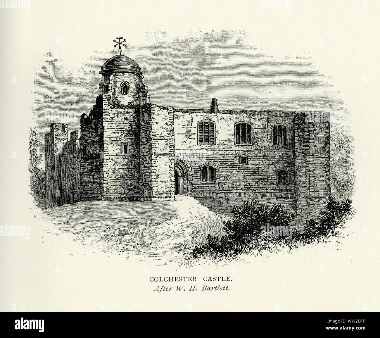 Colchester Castle in Colchester, Essex, England, is an example of a ...