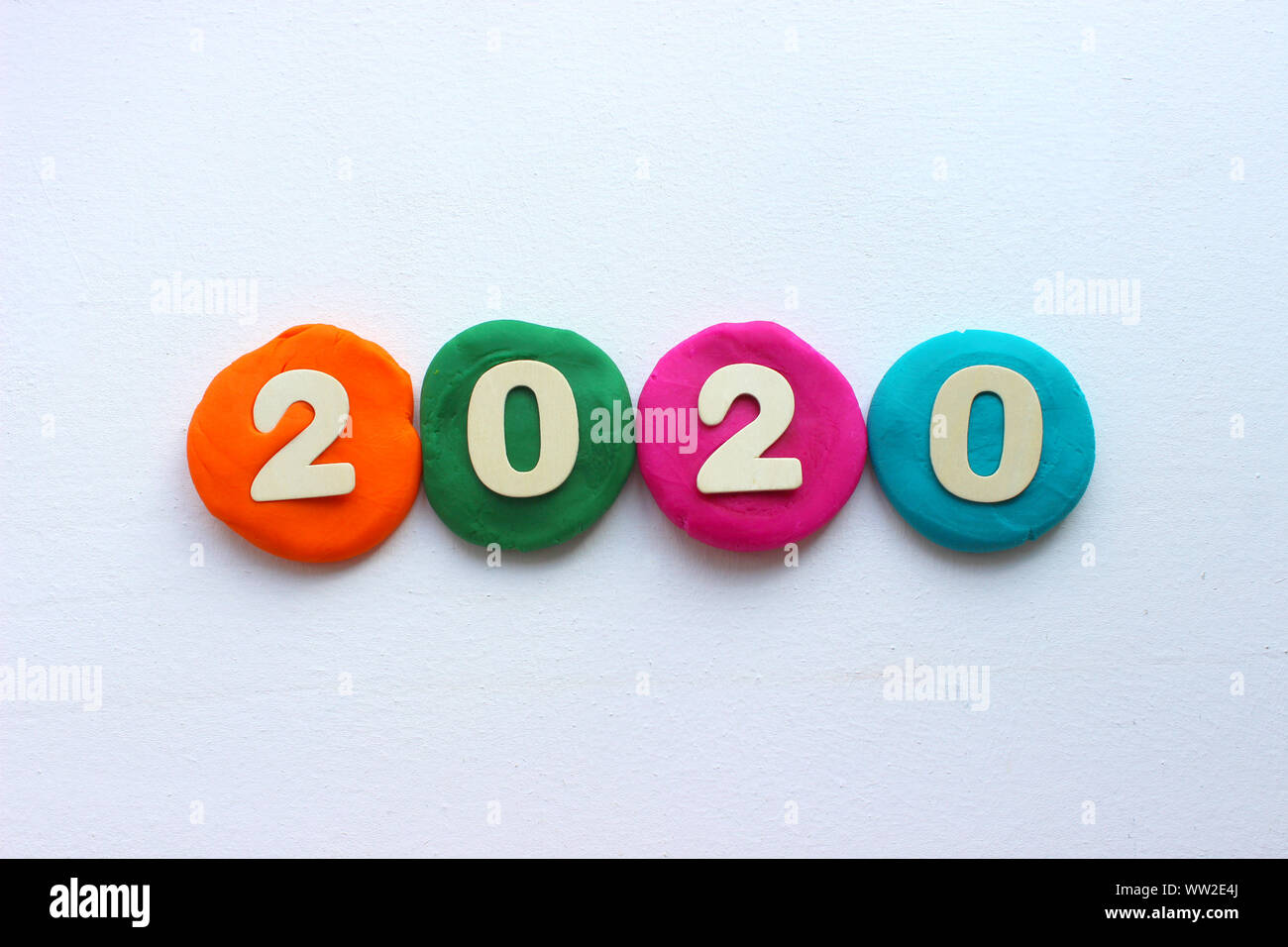 2020 background .The concept of the new 2020. New year with colorful ...