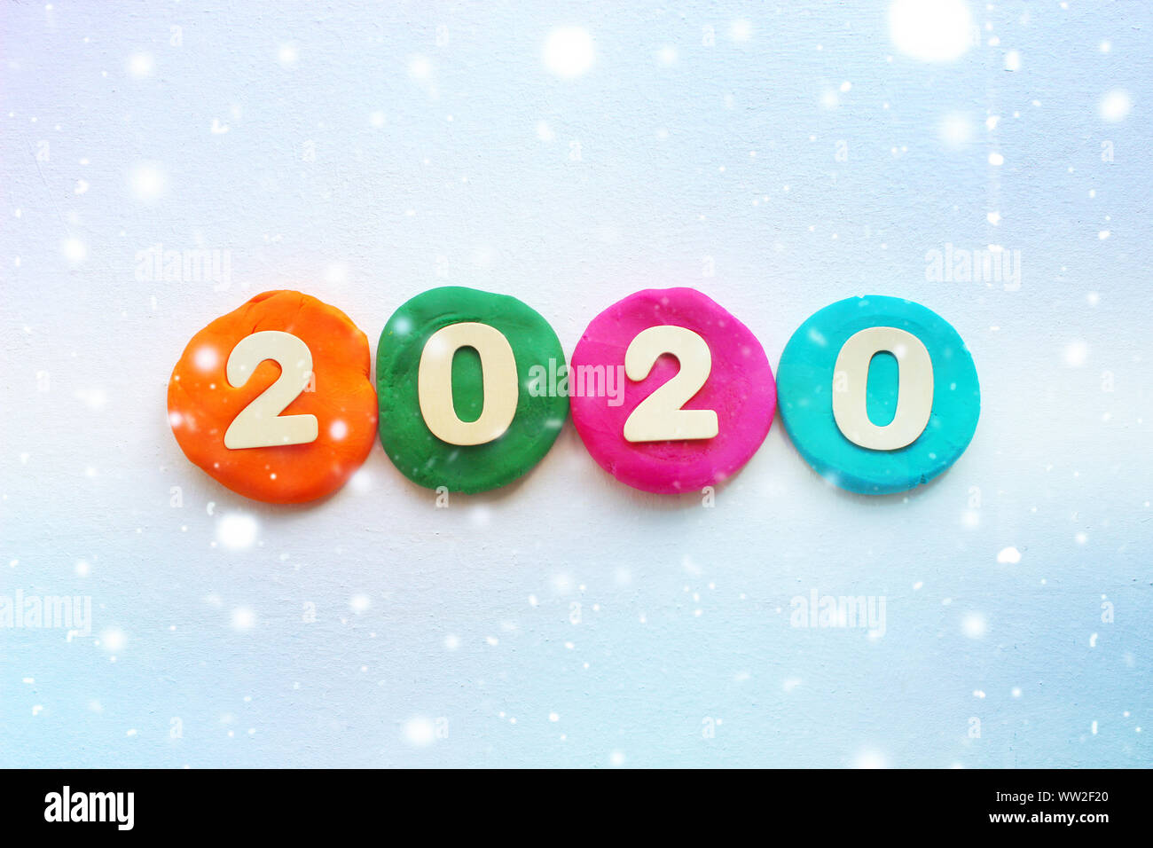 2020 background .The concept of the new 2020. New year with colorful ...