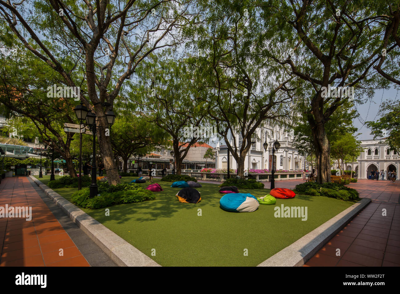 Architecture of the Chijmes Hall in the background, design as a chapel ...