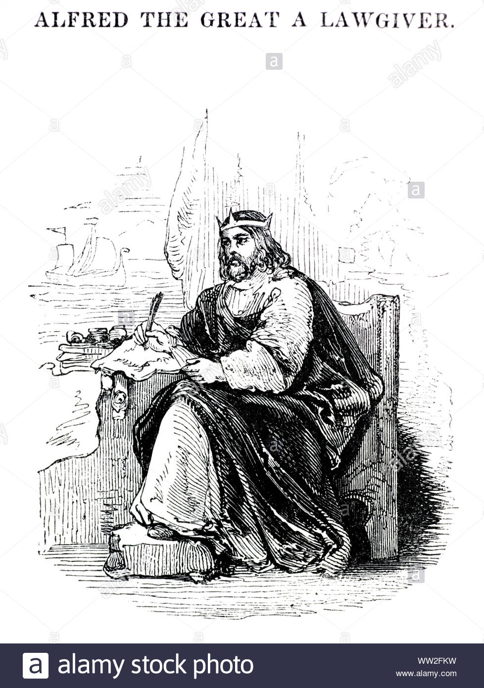 Alfred the great english king wessex history historical archive ...