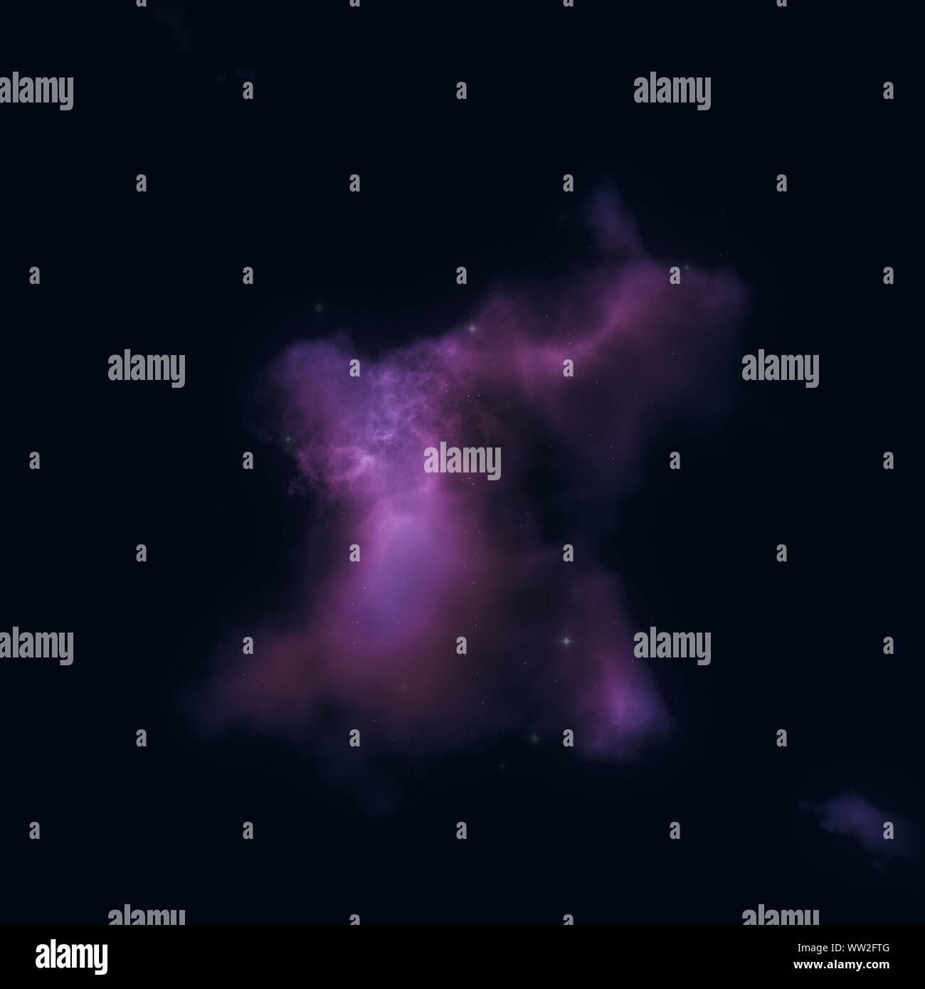 Deep space background with purple clouds and stars Stock Photo - Alamy