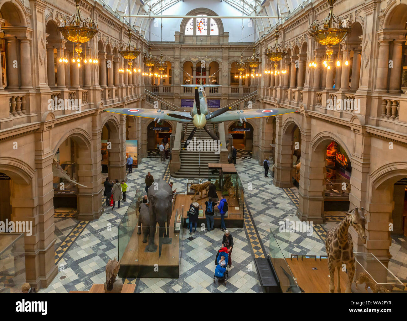 Spitfire LA 198, West Court, Kelvingrove Art Gallery and Museum ...