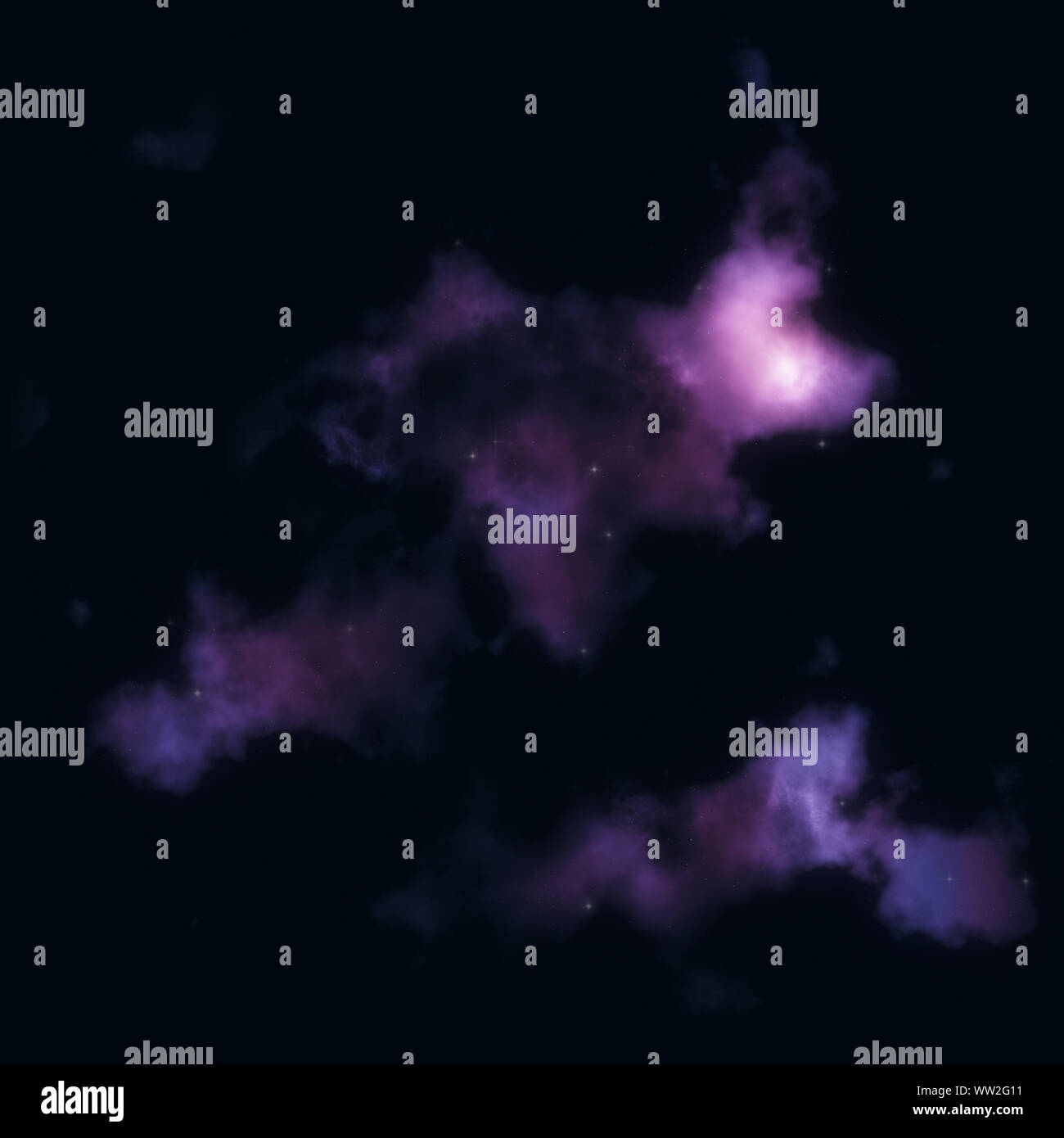 Deep space background with purple clouds and stars Stock Photo - Alamy