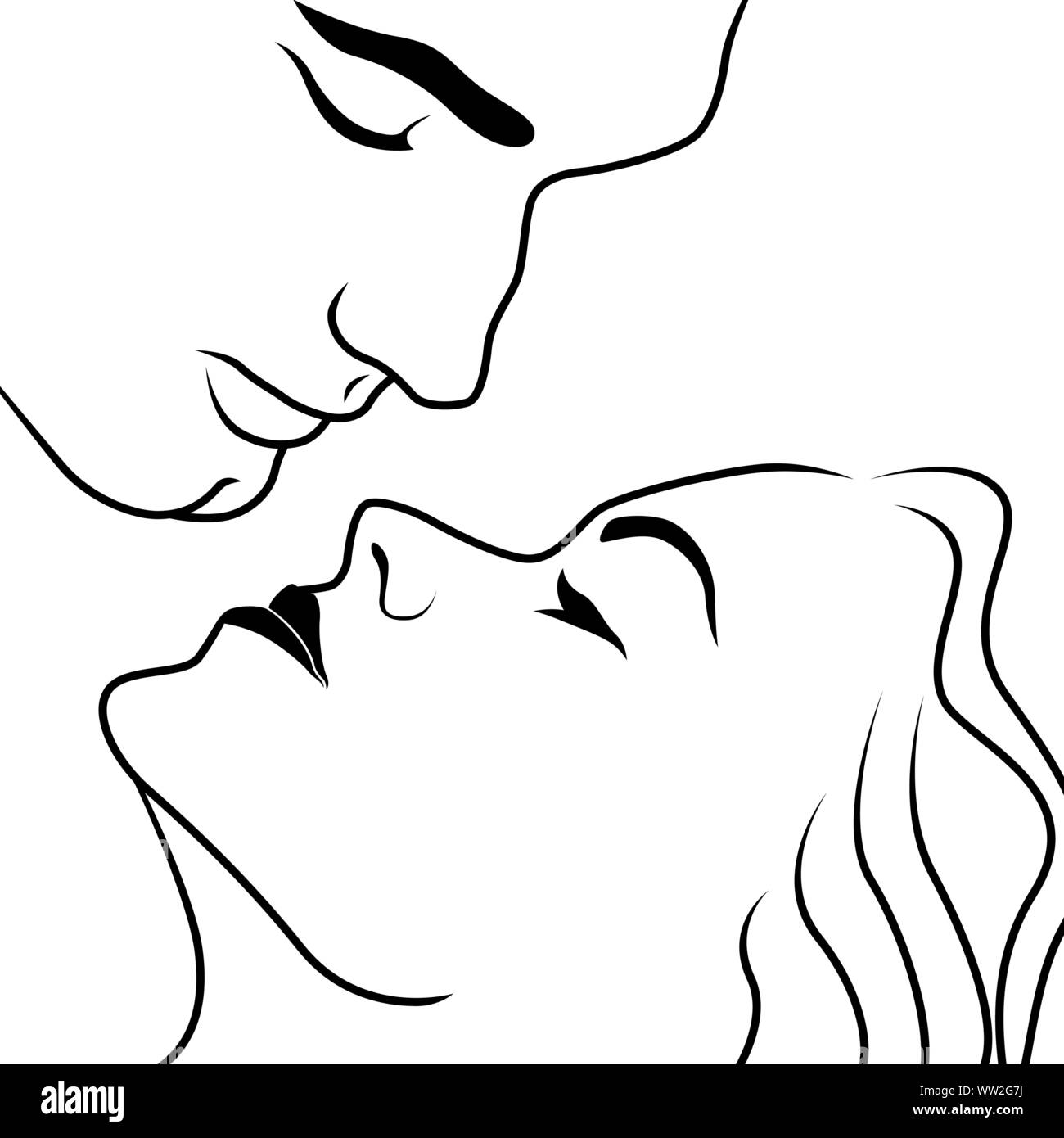 Kissing hand Stock Vector Images - Alamy