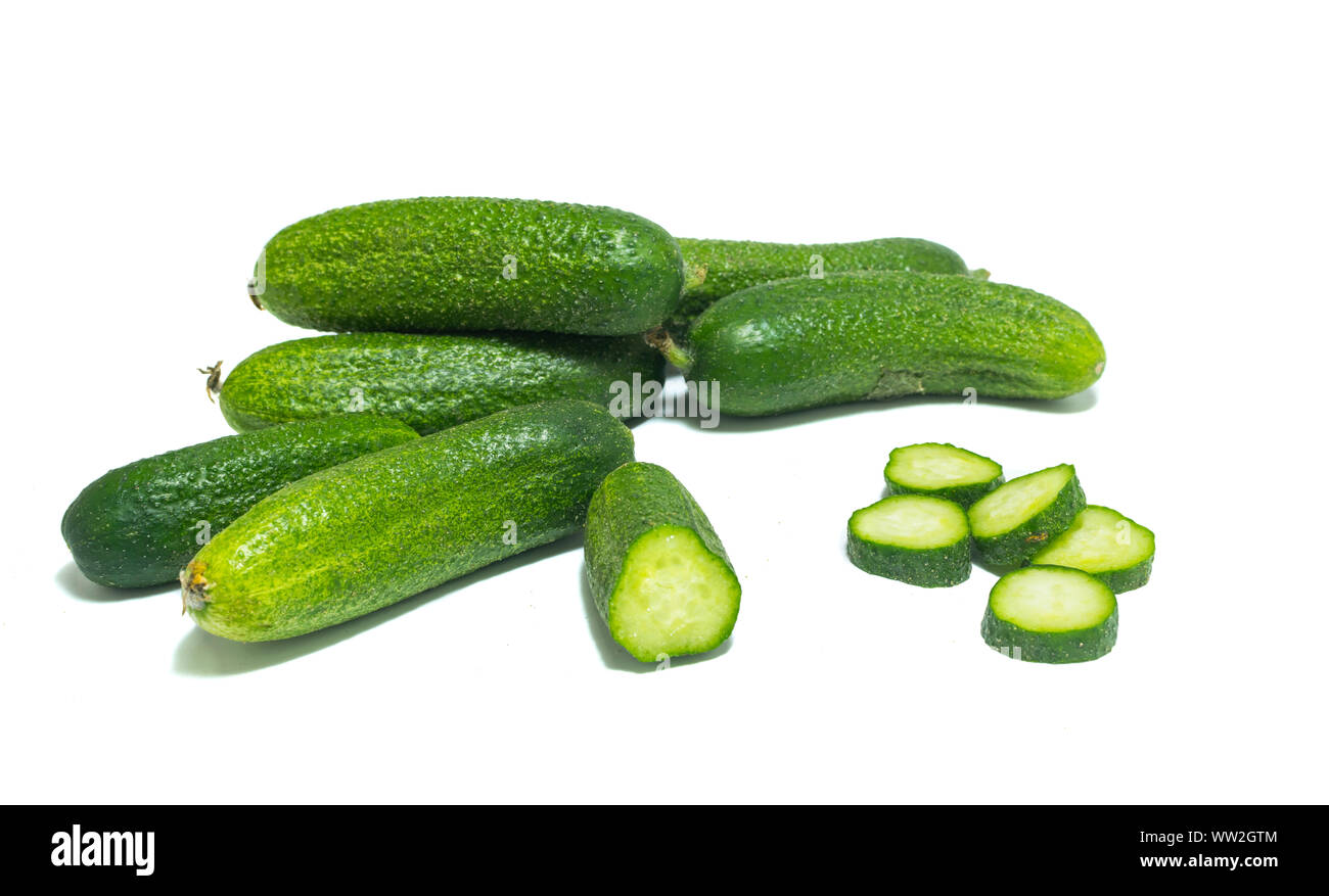 Close sliced cucumbers on hi-res stock photography and images - Alamy