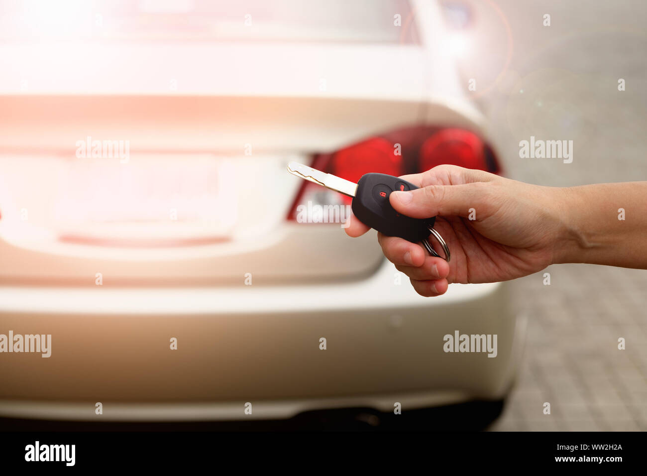 Car key handover hi-res stock photography and images - Alamy