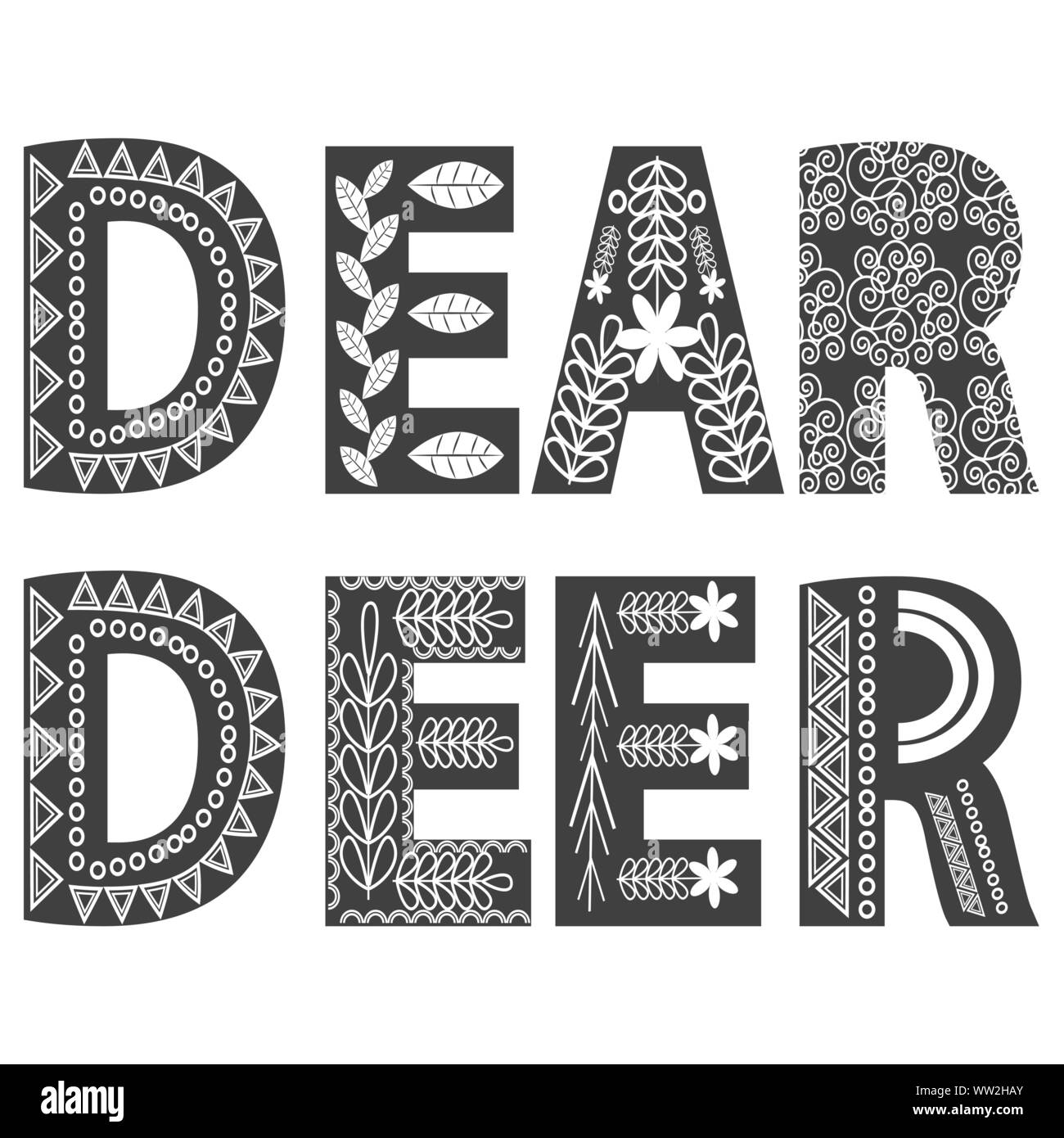 Young dear Stock Vector Images - Alamy