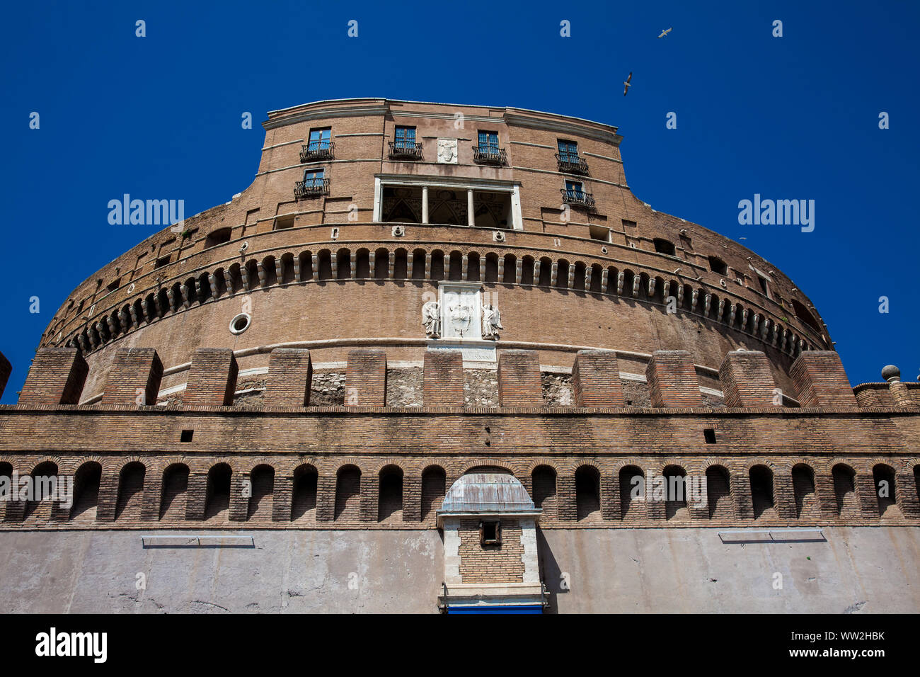 The beautiful Mausoleum of Hadrian also called Sant Angelo Castle built ...