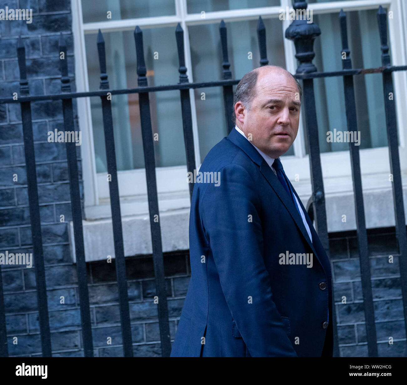 London 12th September 2019, Ben Wallace MP PC Defence Secretary leaves ...
