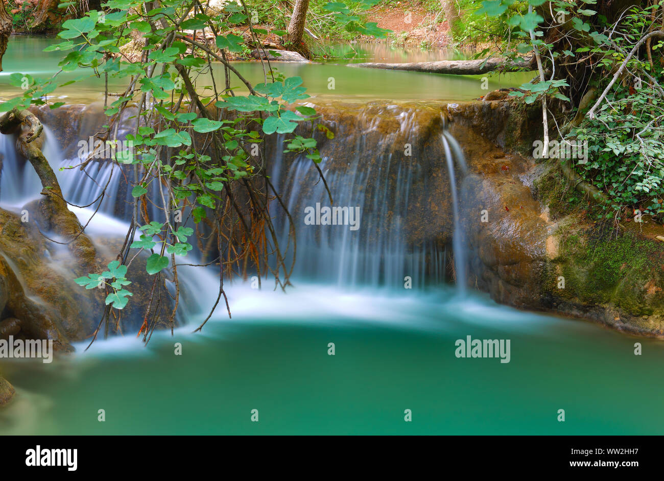 Water cascade with long exposure hi-res stock photography and images ...
