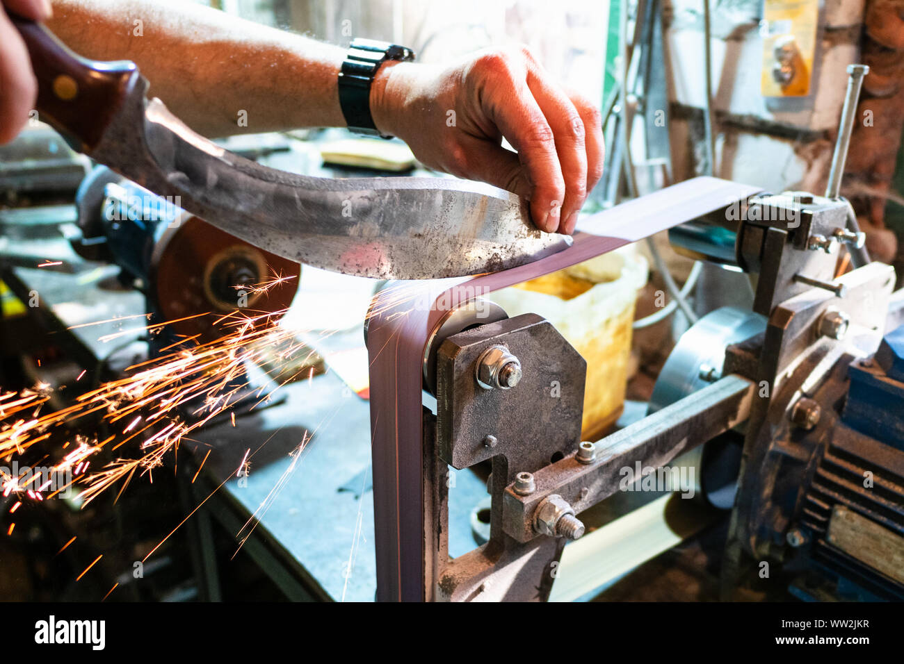 Knife Grinding High Resolution Stock Photography and Images - Alamy