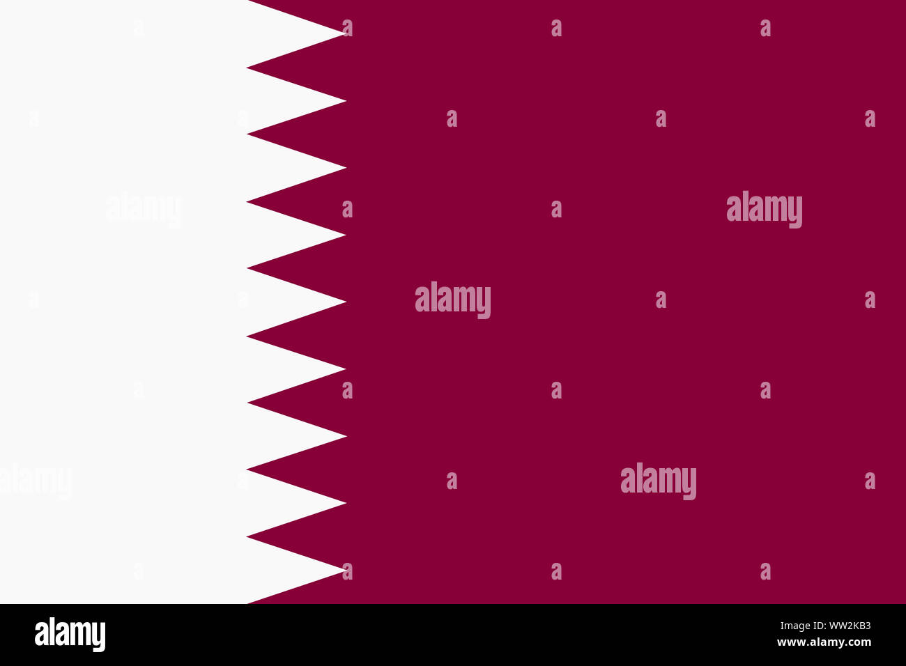 A Qatar flag background illustration maroon white nine serrated edges ...