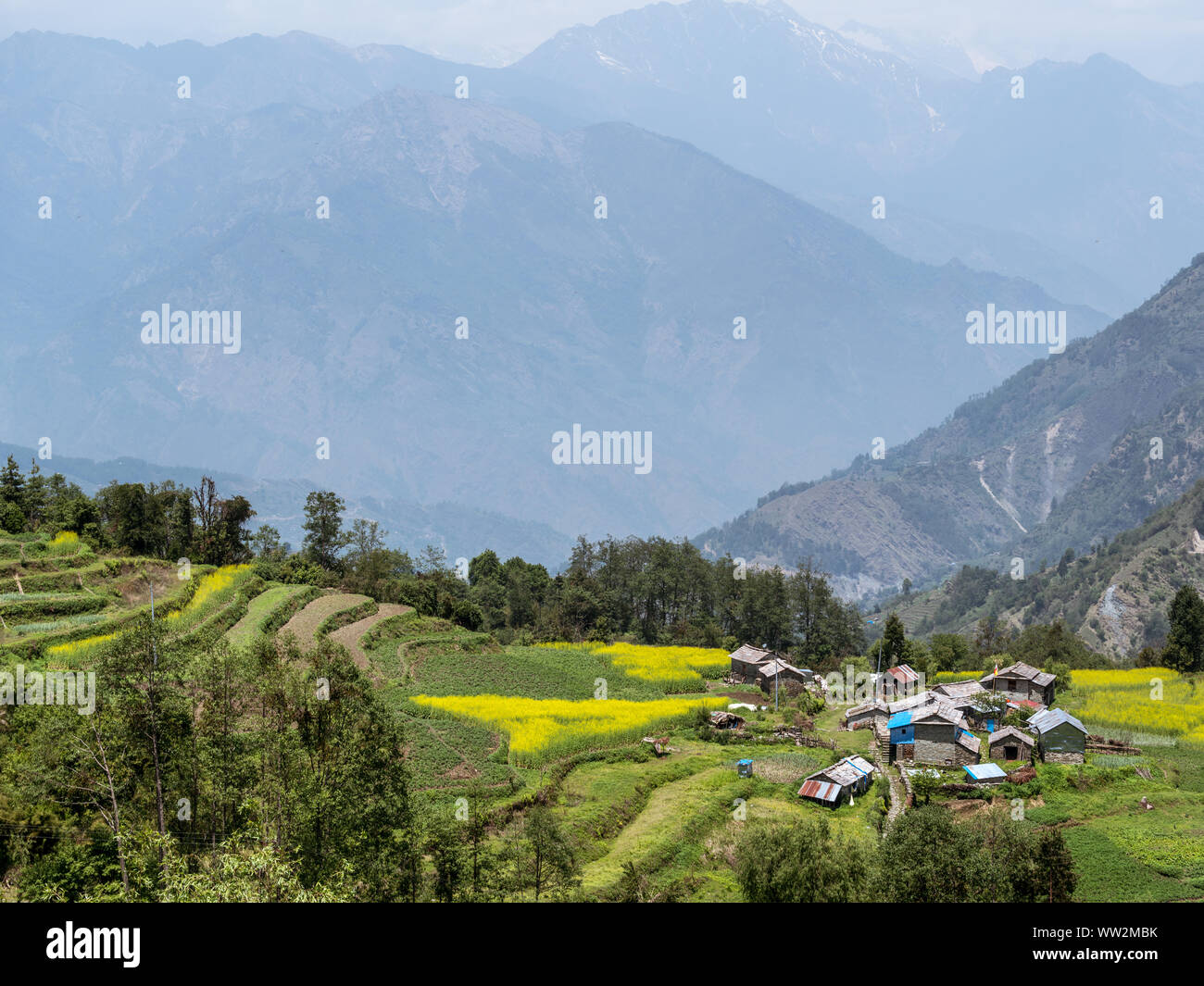 Nepal village annapurna hi-res stock photography and images - Alamy